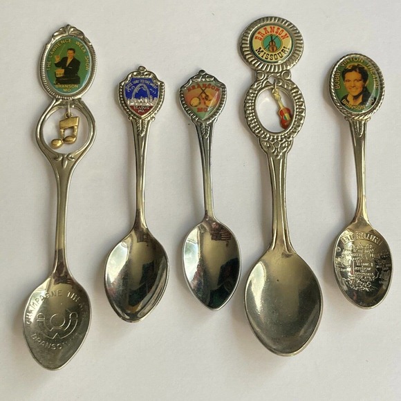 Other | Lot Of 5 Vintage Collectible Souvenir Travel Spoons Usa St ...